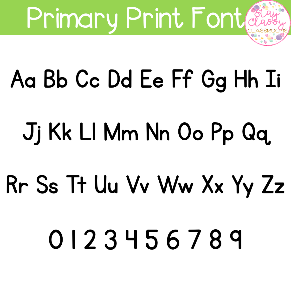 Alphabet Posters - Rainbow - Stay Classy Classrooms