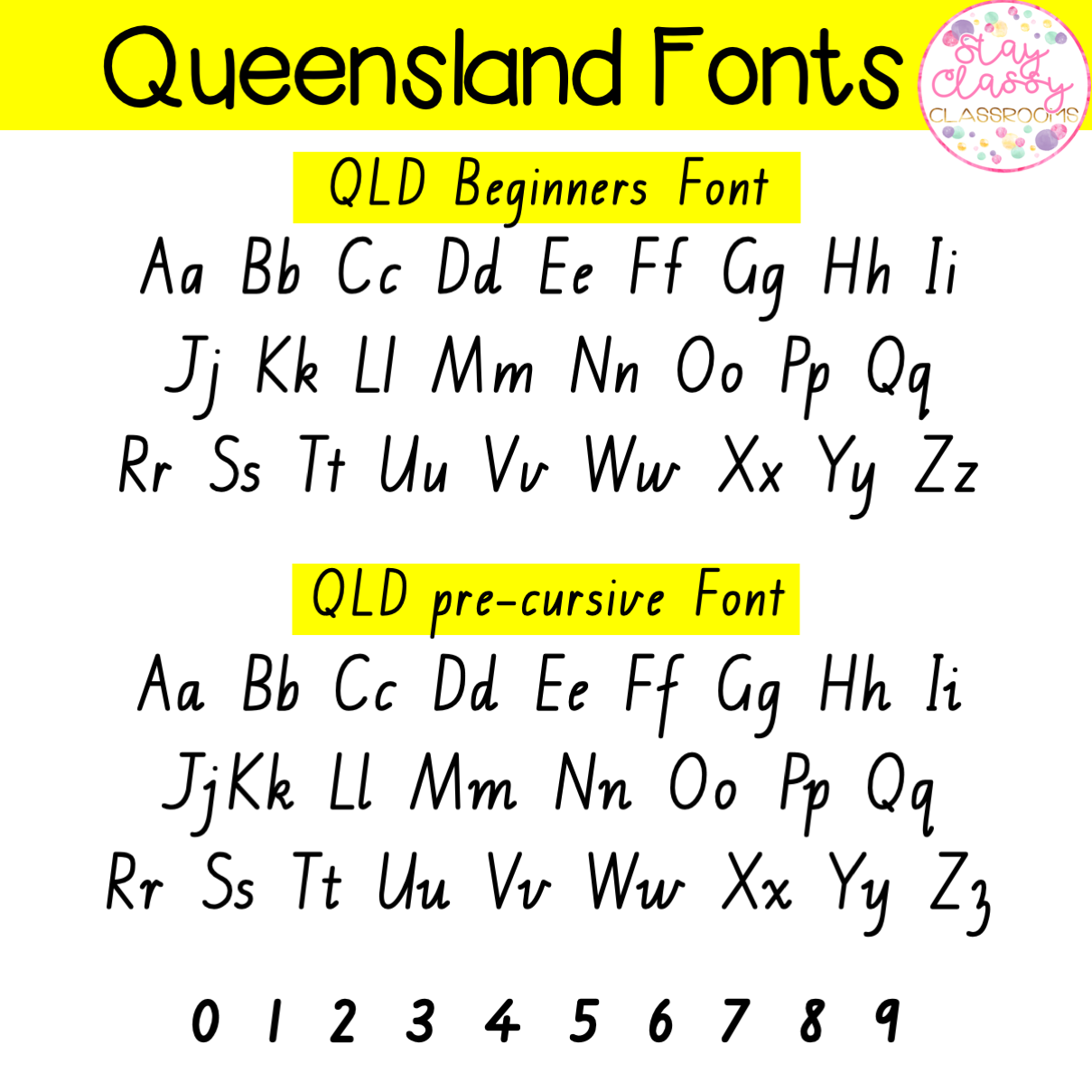 Rainbow 2D and 3D Shape Posters - Australian State Fonts - Stay Classy ...