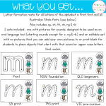 Letter Formation Mats - All Australian State Fonts - Stay Classy Classrooms