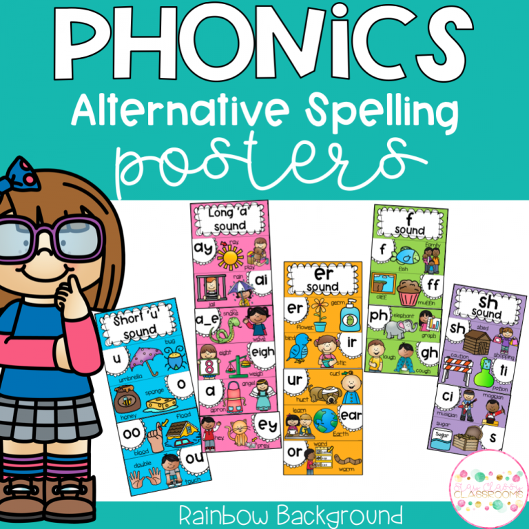 Phonics Alternative Spelling Posters - Stay Classy Classrooms