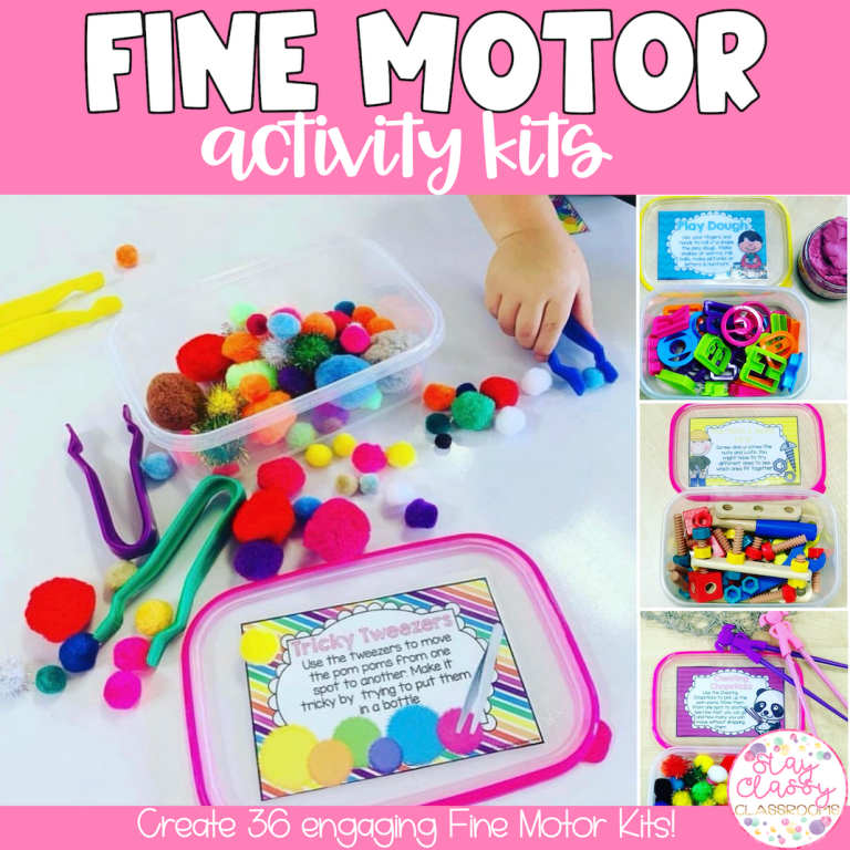 Fine Motor Activities Mega Pack - Stay Classy Classrooms
