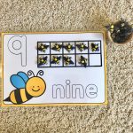 Bee Playdough Number Mats - Stay Classy Classrooms