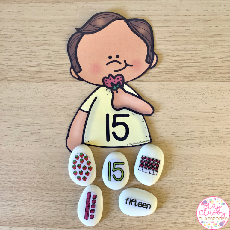 Strawberry Number Representation Stones Match - 0-20 - Stay Classy ...