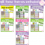 Days at School Display BUNDLE | 100 Days of School - Stay Classy Classrooms