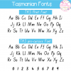 Tracing Letters and Numbers | All Australian State Fonts - Stay Classy ...