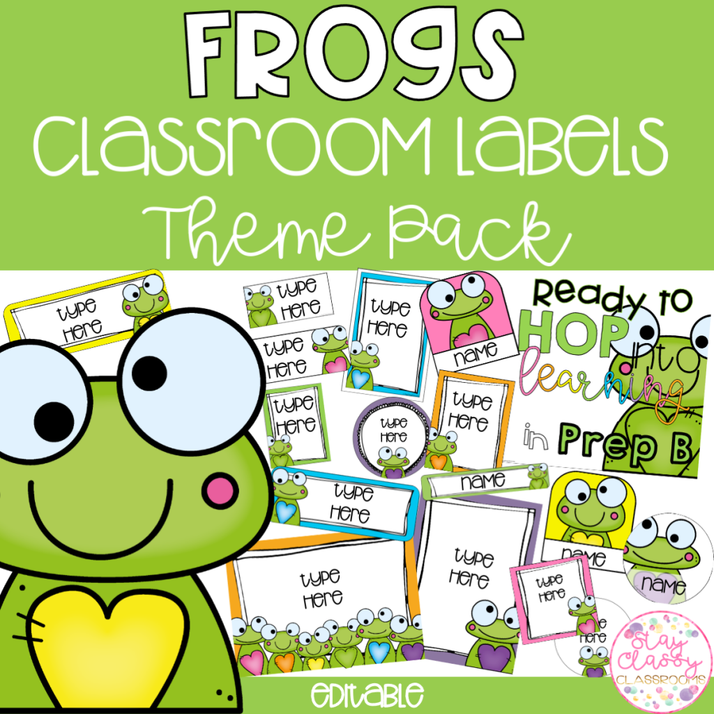 Frog Classroom Theme Pack - Stay Classy Classrooms