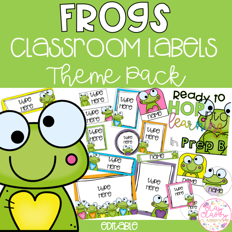 Frog Classroom Theme Pack - Stay Classy Classrooms