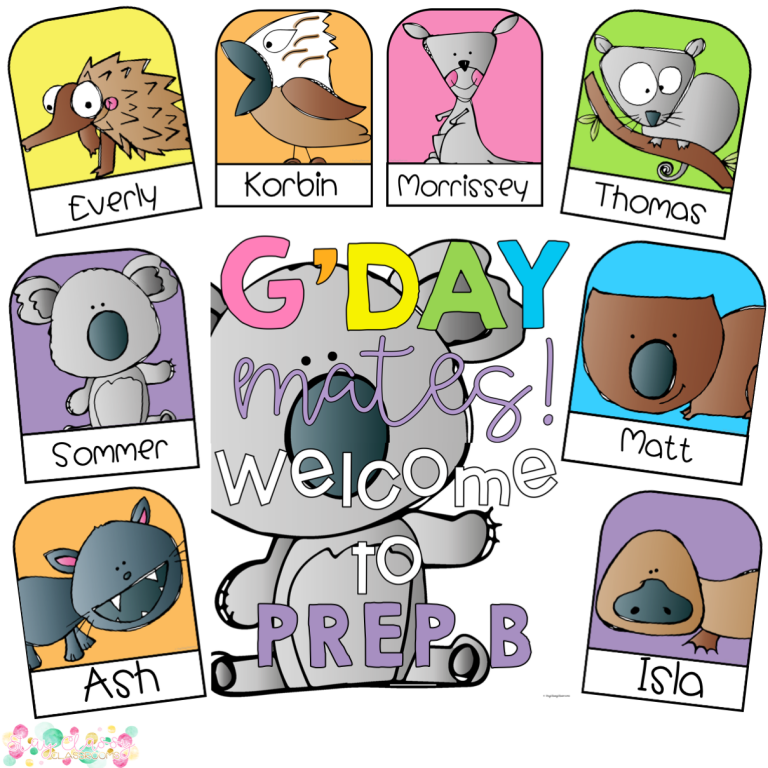 Australian Animals Classroom Theme Pack - Stay Classy Classrooms