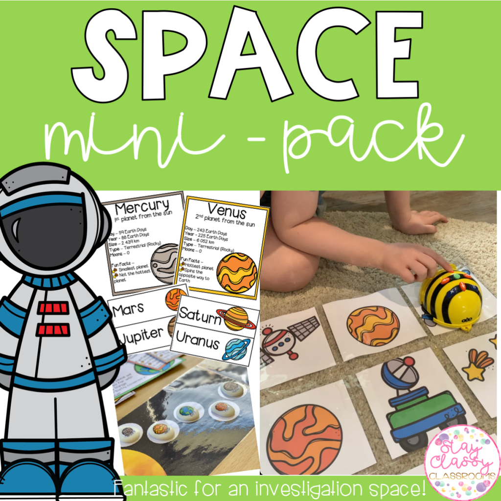 Space Posters & Bee Bot Mat & Stones Pack - Stay Classy Classrooms