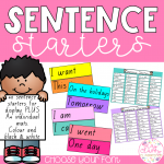 Sentence Starters - Stay Classy Classrooms