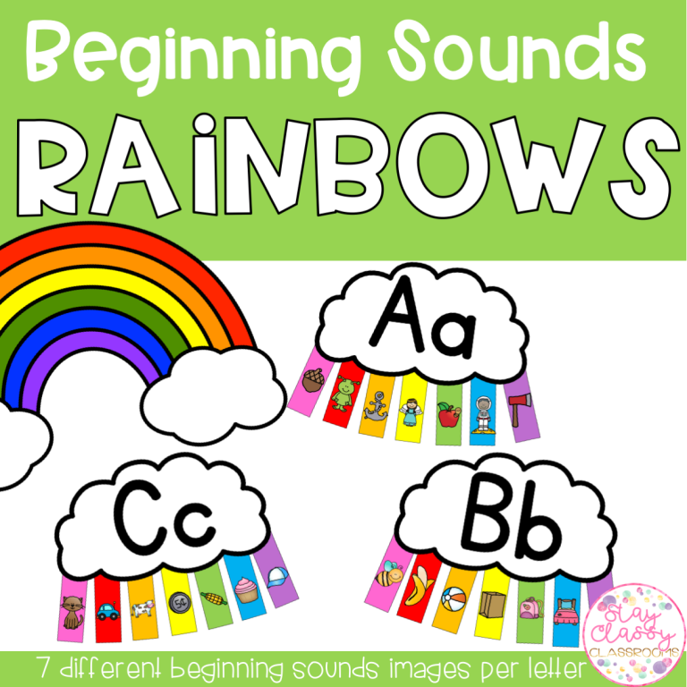 Macaroon Beginning Sounds Cover Up - Stay Classy Classrooms