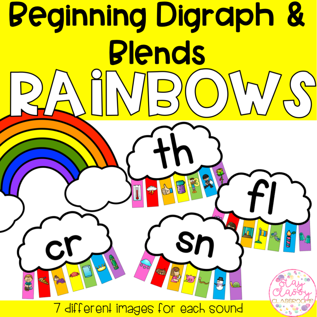 Digraph & Blends Rainbows - Stay Classy Classrooms