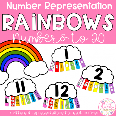 Number Representation Rainbows - Numbers 0-20 - Stay Classy Classrooms