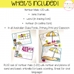 Beach Playdough Number Mats - Stay Classy Classrooms