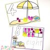 Beach Playdough Number Mats - Stay Classy Classrooms