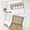 Pizza Playdough Number Mats - Stay Classy Classrooms