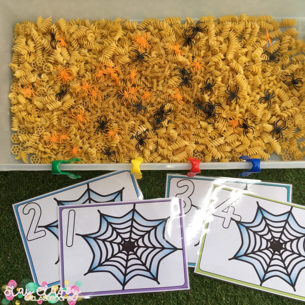 Spider Playdough Number Mats - Stay Classy Classrooms