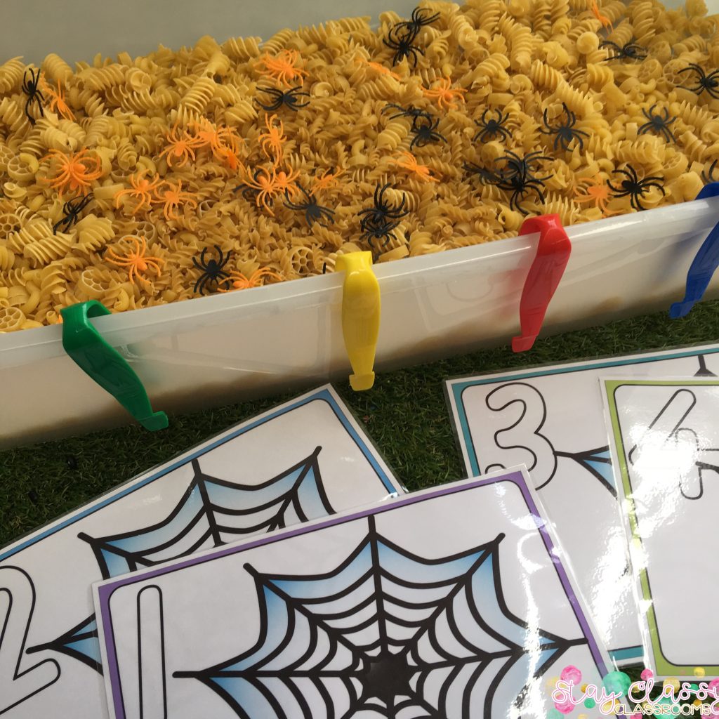 Spider Playdough Number Mats - Stay Classy Classrooms