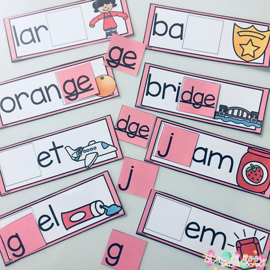Consonant Build a Word - Stay Classy Classrooms
