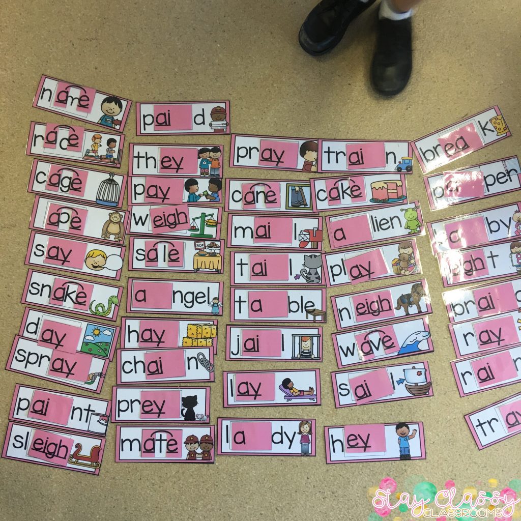 Long Vowel Patterns Build a Word - Stay Classy Classrooms