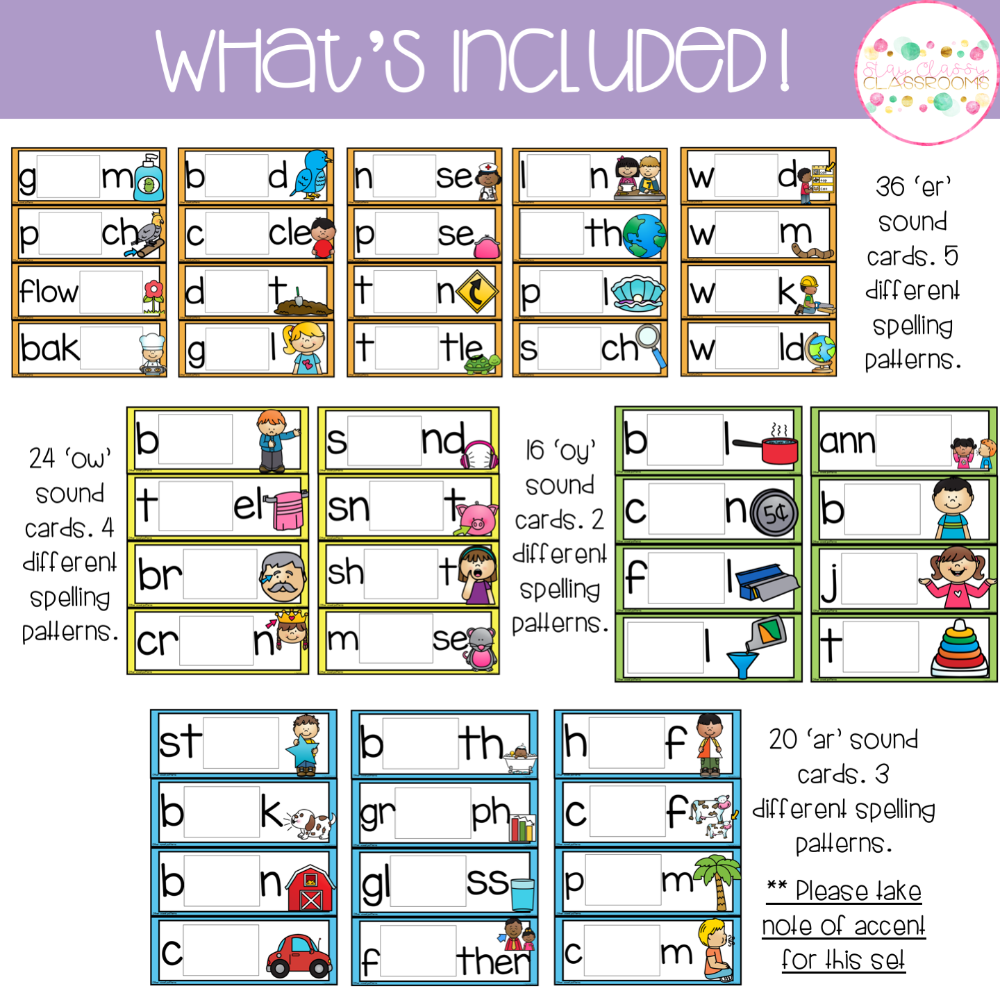 Vowel Diphthongs Word List