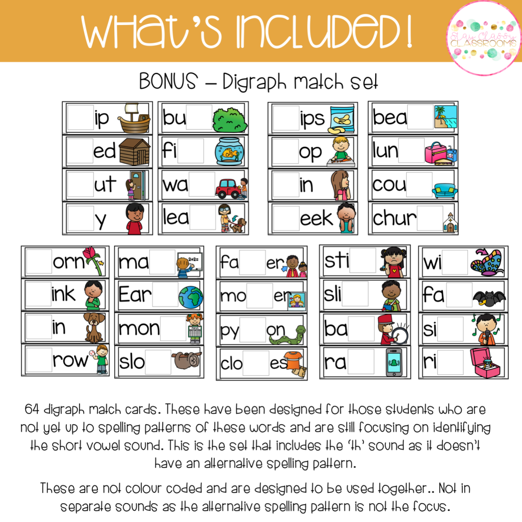 Digraph Build a Word - Stay Classy Classrooms