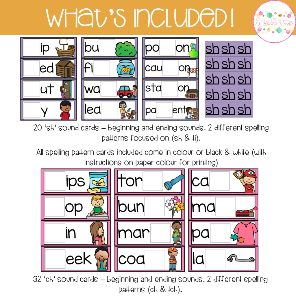 Digraph Build a Word - Stay Classy Classrooms