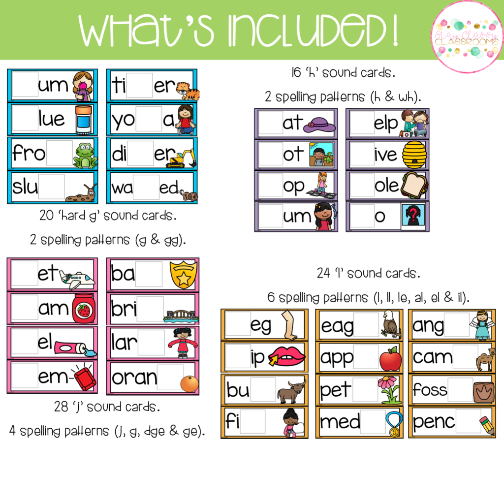 Consonant Build a Word - Stay Classy Classrooms