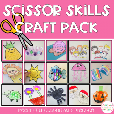 Scissor Skills Cutting Practice Craft Pack - Stay Classy Classrooms