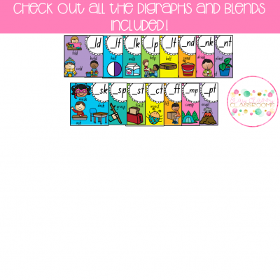 Digraph & Blends Posters - Rainbow - Stay Classy Classrooms