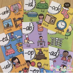 Word Family Posters - Rainbow - Stay Classy Classrooms