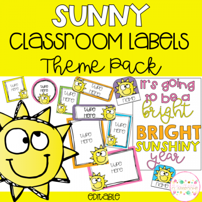 Sunny Classroom Theme Pack - Stay Classy Classrooms