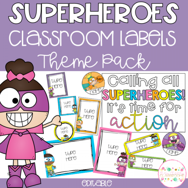 Superhero Classroom Theme Pack - Stay Classy Classrooms