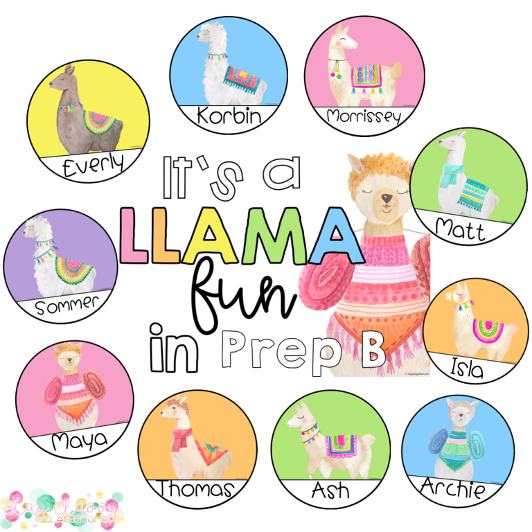 Llamas Classroom Theme Pack - Stay Classy Classrooms