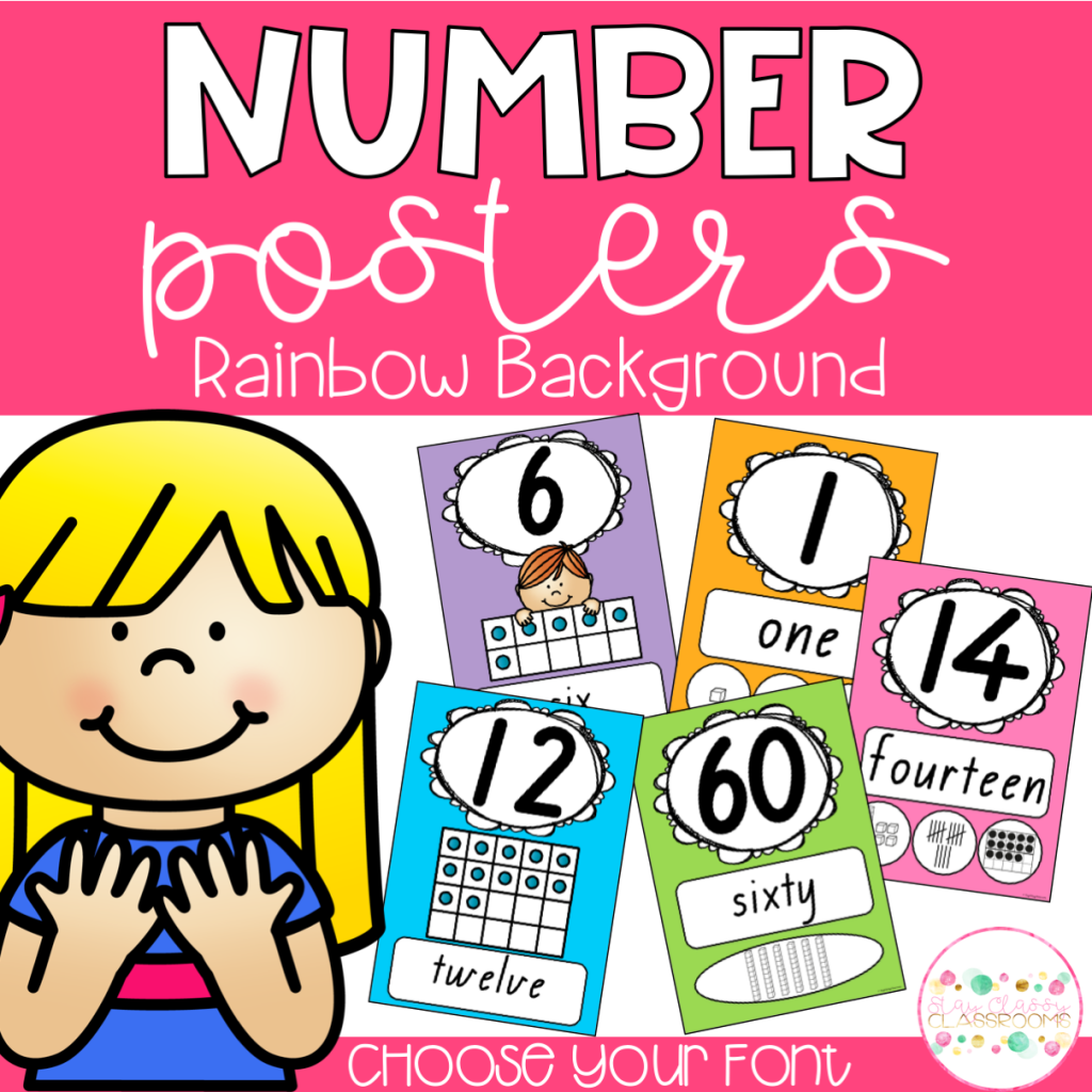 Editable Daily Visual Timetable Cards - Rainbow - Stay Classy Classrooms