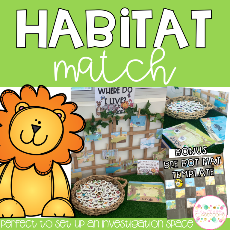 Habitats Stones Match - Investigation Pack - Stay Classy Classrooms