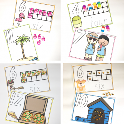 Playdough Number Mats GROWING BUNDLE - Stay Classy Classrooms