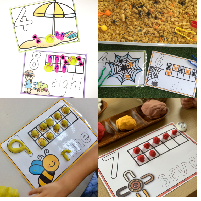 Playdough Number Mats GROWING BUNDLE - Stay Classy Classrooms