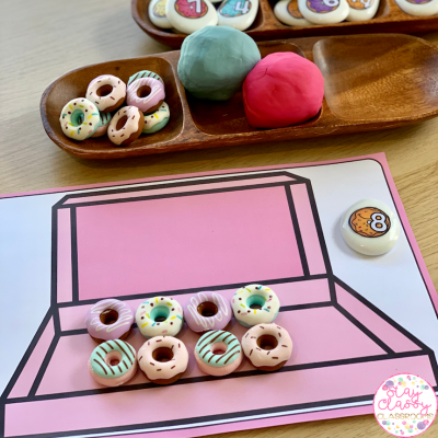 Doughnut Playdough Number Mats - Stay Classy Classrooms
