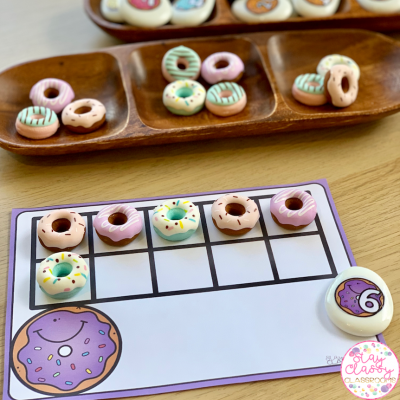 Doughnut Playdough Number Mats - Stay Classy Classrooms