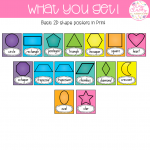 Rainbow 2D and 3D Shape Posters - Australian State Fonts - Stay Classy ...