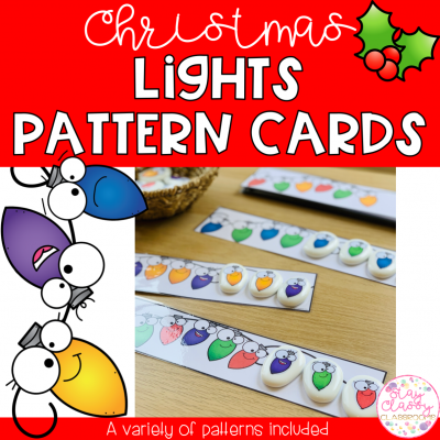 Christmas Lights Patterns Cards - Stay Classy Classrooms