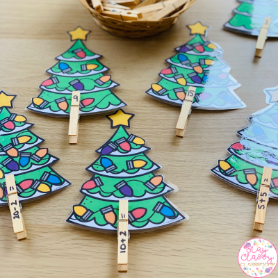 Christmas Clip It Counting Cards - Stay Classy Classrooms