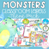 Watercolour Monsters Classroom Theme Pack - Stay Classy Classrooms