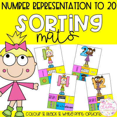 Number Representation Sorting Mats - Numbers to 20 - Stay Classy Classrooms