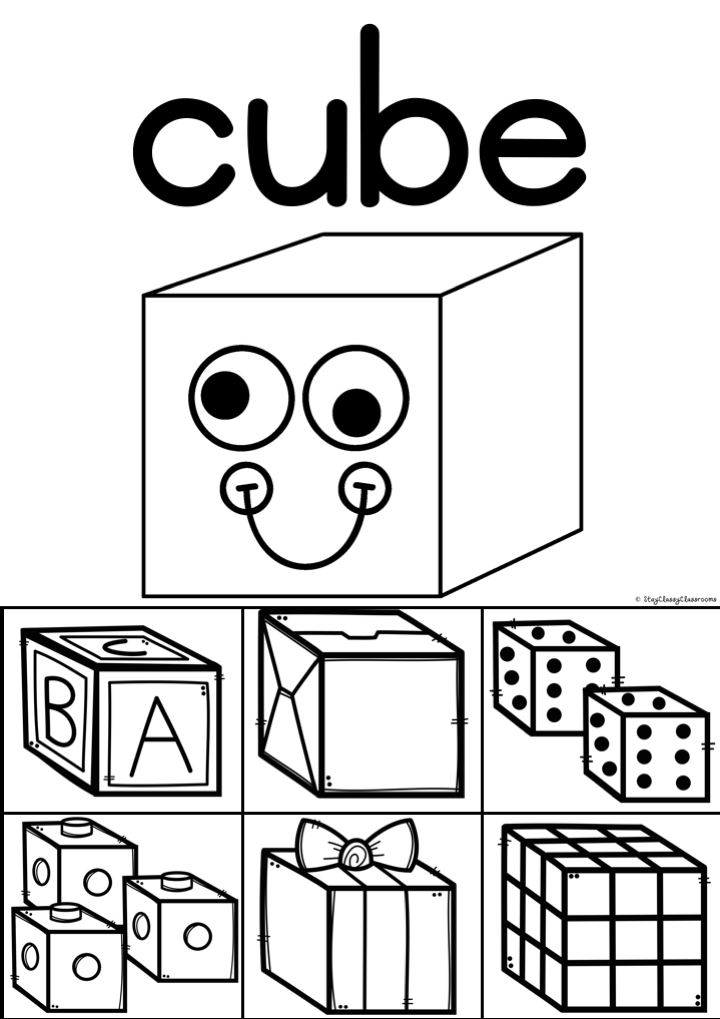 3D Shapes Sorting Mats - Stay Classy Classrooms