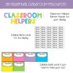 Classroom Jobs Helpers Chart - Stay Classy Classrooms