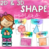 Watercolour 2D and 3D Shape Posters - Australian State Fonts - Stay ...
