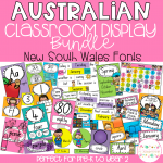 Australian Classroom Display Bundle - NEW SOUTH WALES FONTS - Stay ...