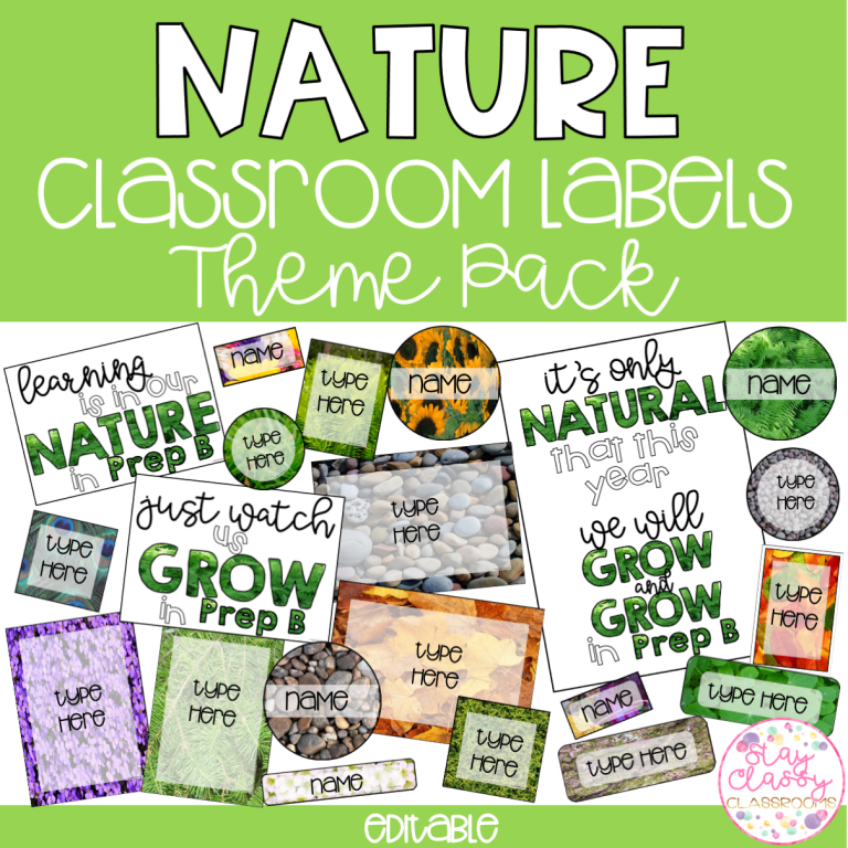 Nature Classroom Theme Pack - Stay Classy Classrooms